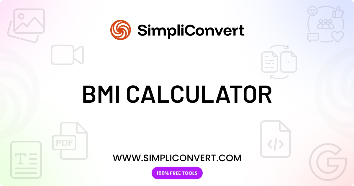 BMI Calculator For Men Women – Check Your Ideal Weight | SimpliConvert