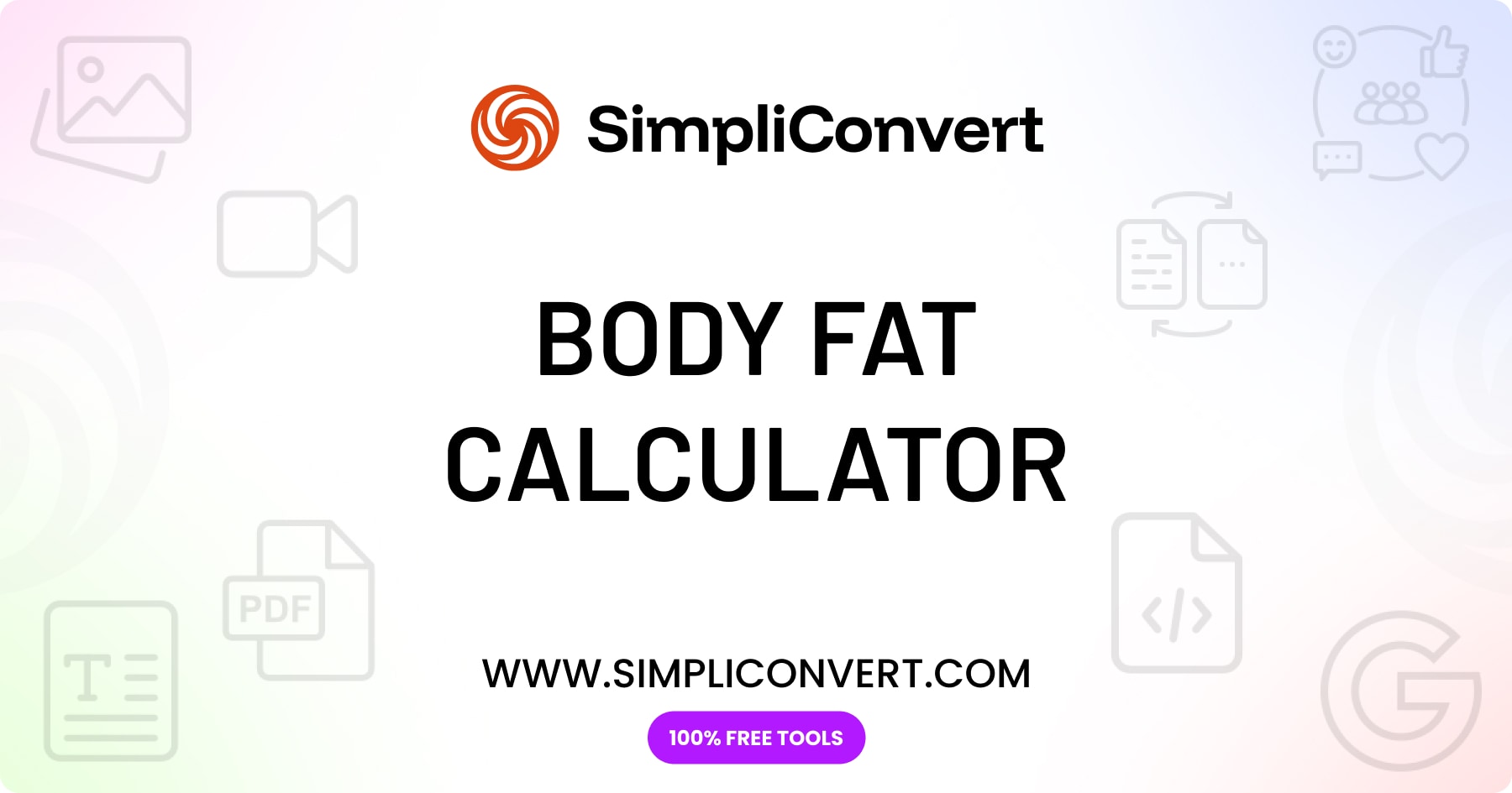 Body Fat Percentage Calculator – Accurate Fat % Estimator | SimpliConvert