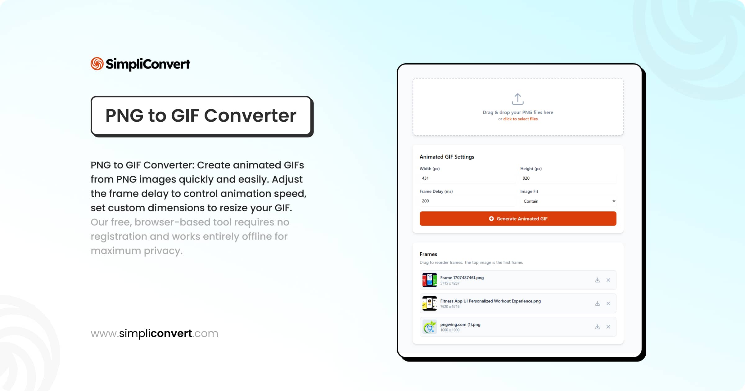 PNG to GIF Converter - Create Animated GIFs Online Free | SimpliConvert