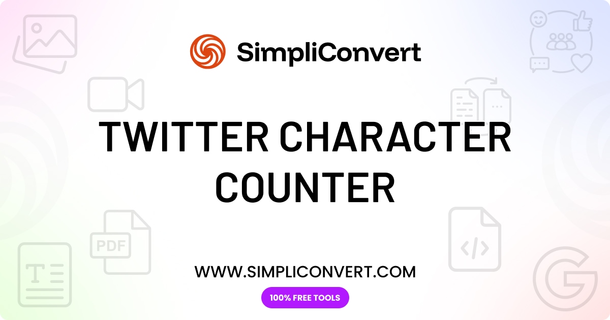 Twitter Character Counter – Tweet Length Checker & X Word Count ...